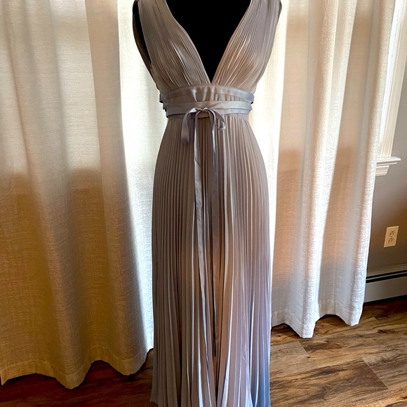 ASOS | Dresses | Pale Dusty Blue Asos Bridesmaid Collection Long ...